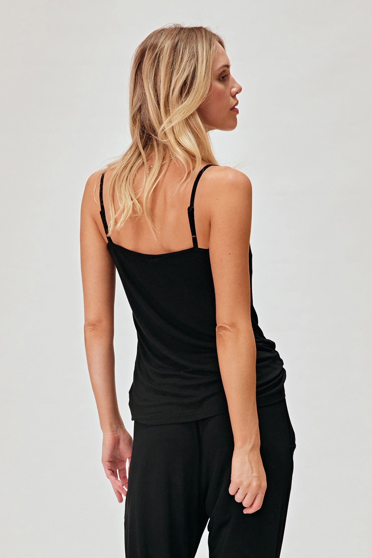 Essential Singlet Black – Lemon Tree Design New Zealand